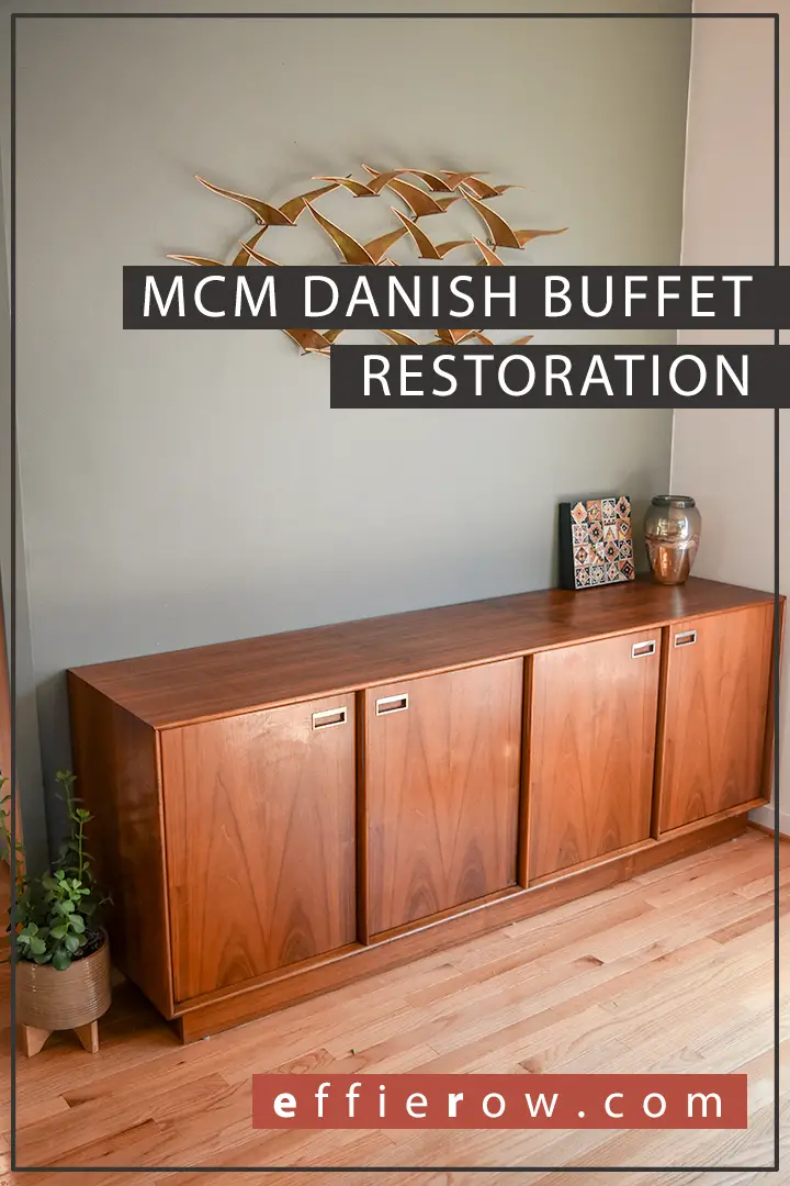 Mid-Century Danish Buffet Restoration - Effie Row